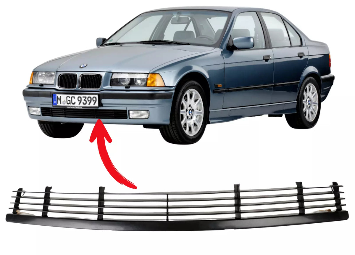 BMW E36 3 Series 1990-1999 Compatible Front Bumper Lower Grill 5111816 ...
