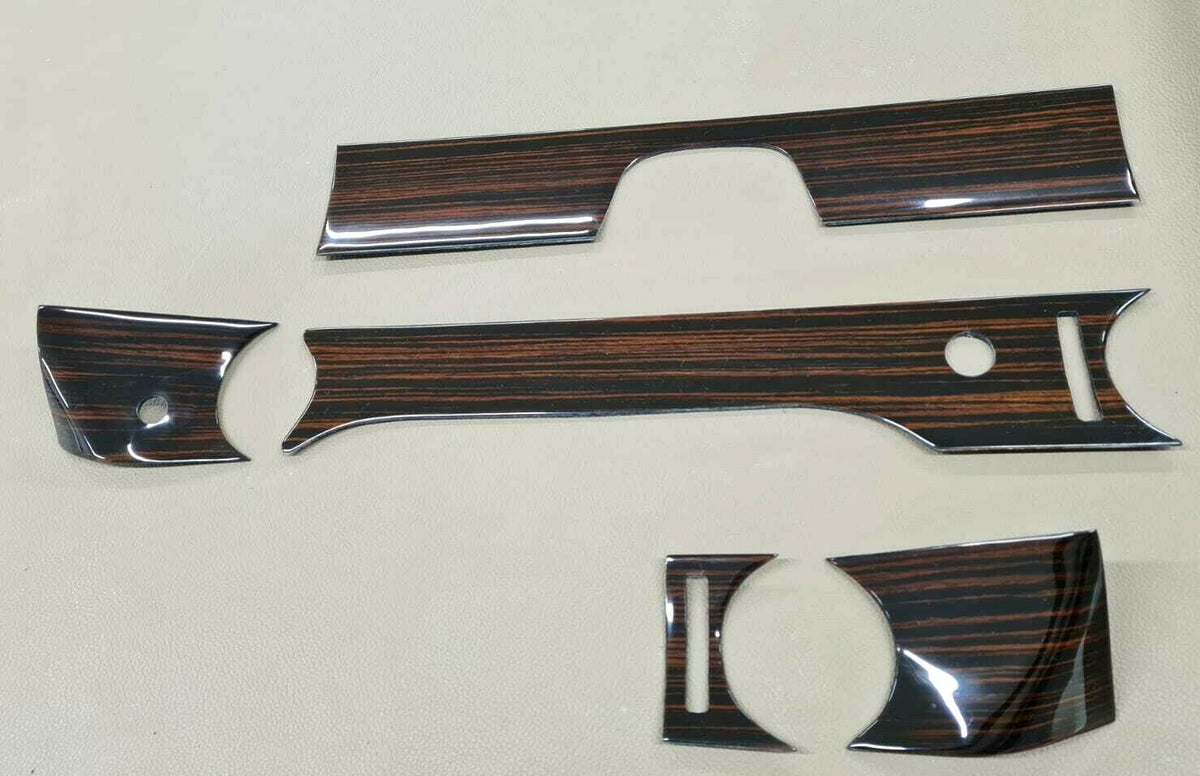 Mercedes W114 W115 Compatible Ebony Color Wood Dash Trims 5 Pieces ...